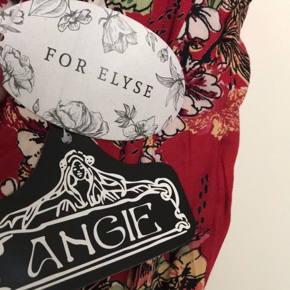 Angie | Dresses | Angie Brand Red Floral Wide Legged Jumpsuit | Poshmark